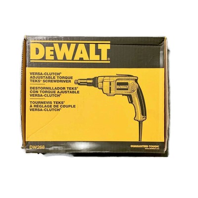 DEWALT DW268 6.5 Amp Reversible Corded Screwdriver 2,500 Rpm VSR VERSA ...
