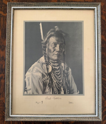 Vintage TJ Hileman BIRD RATTLER Native American Chief Photogravure ...