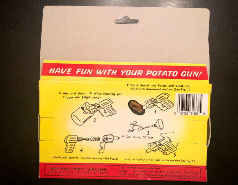 POTATO GUN CLASSIC KIDS TOY PISTOL POTATO SPUD SHOOTER GUN GAG GIFT | eBay