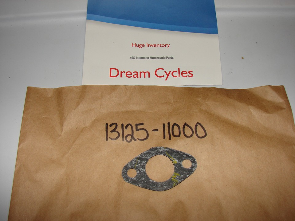 NOS GENUINE Suzuki Intake Gasket OEM 13125-11000 T20 TC250 TS100 TS125 ...