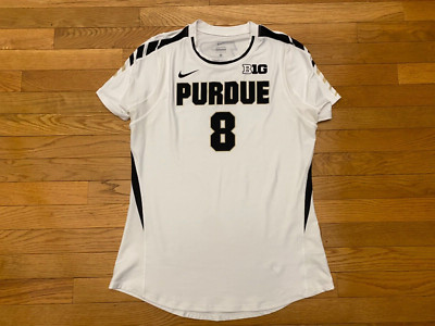 Purdue Boilermakers Nike Sz L Jersey Team Issue #8 Shirt Women's White ...