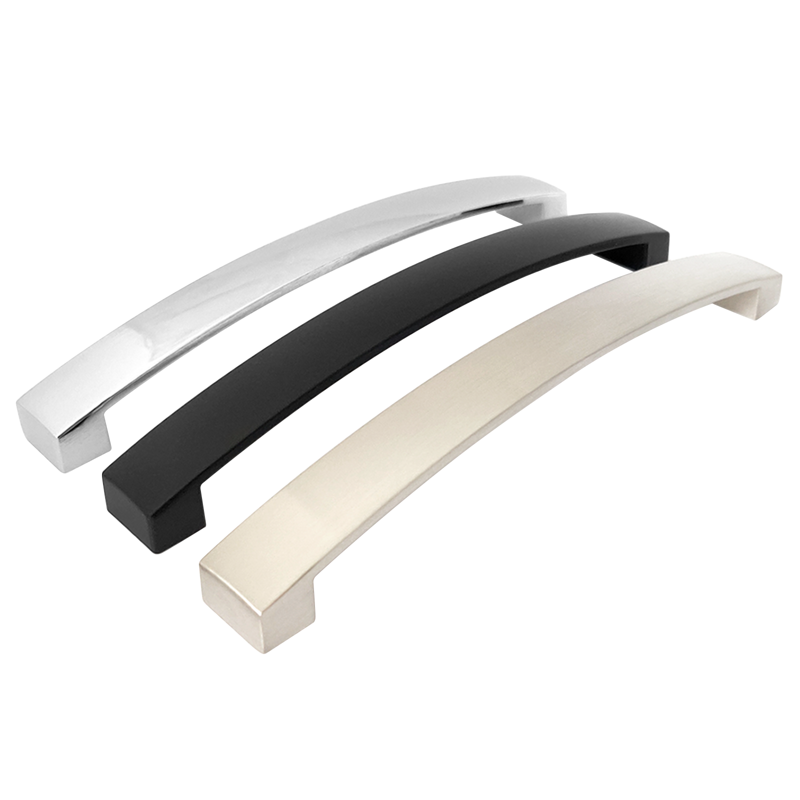 Decoranddecor Flat Width Handles Curved Bow Kitchen Cabinet Drawer ...
