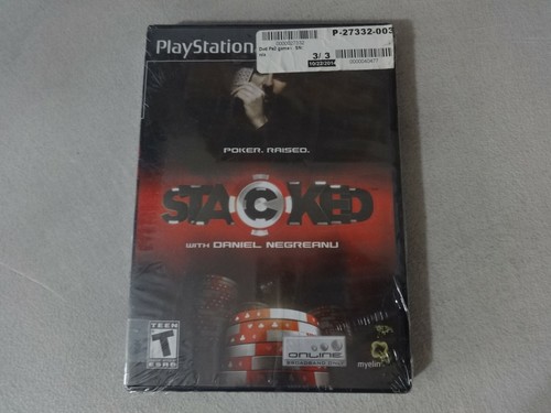 NIP Stacked Poker Raised Sony Playstation 2 PS2 Game New Sealed Free ...