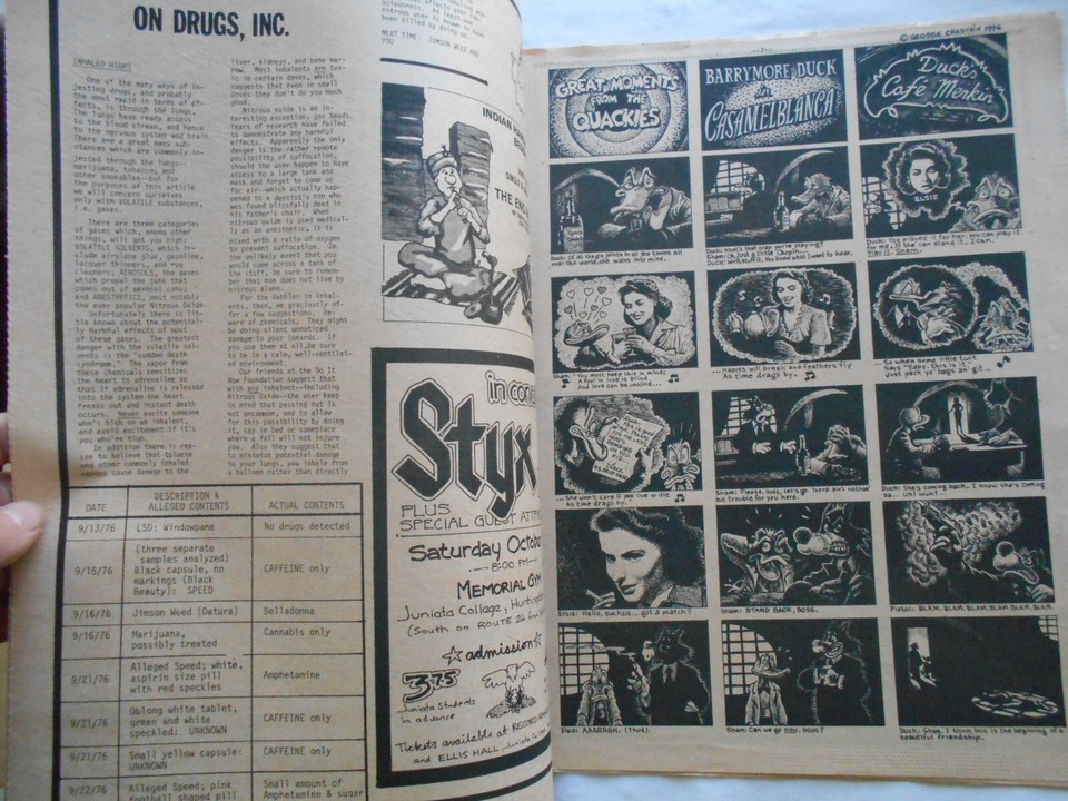 PSU STATE COLLEGE PA DAILY BLOTTER OCTOBER 8,1976 NEWSPAPER Vtg ...