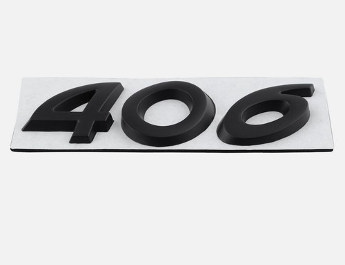 Logo Embleme Peugeot 406 Noir Métal Autocollant Emblème Coffre Arrière ...