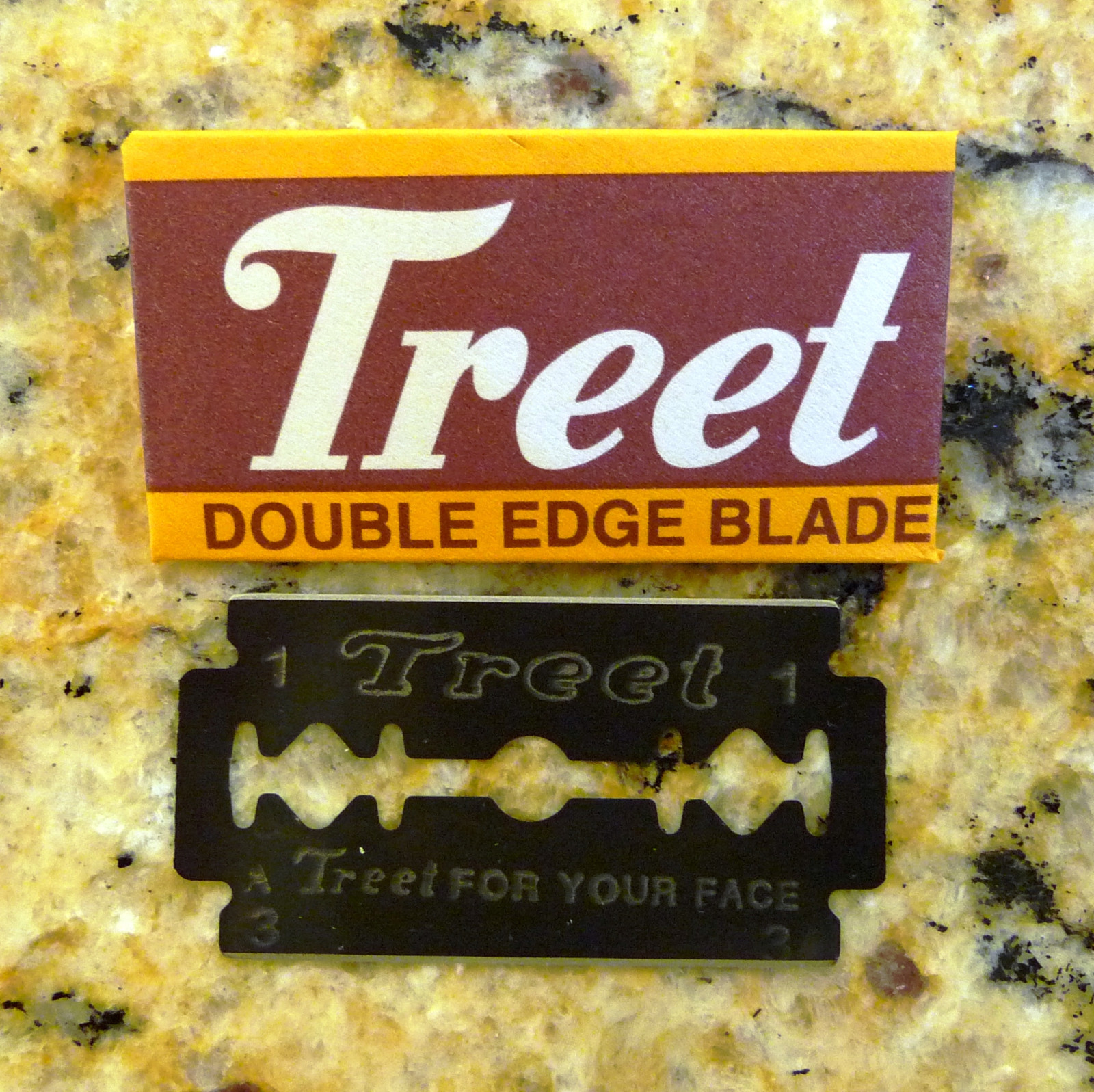 10 Treet Black Carbon Steel Double Edge Razor Blades | eBay