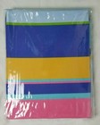 Bright Multicolor Stripe Curtain Panel Pair W/ Tie Backs 42 in x 84 in ...