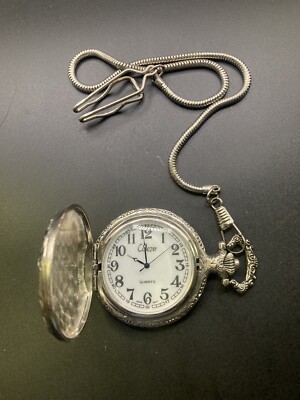 Collezio Horses Quartz Silver Tone Pocket Watch with Hook | eBay