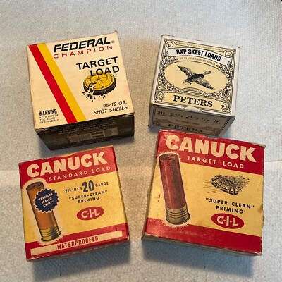 Vintage Canuck Peters Shotgun Shell Empty Boxes | eBay