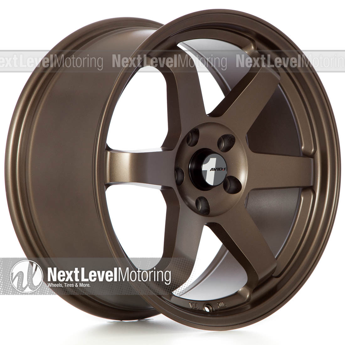AVID.1 AV-06 18x8.5 Matte Bronze 5x100 +35 Wheels (Set of 4) TE37 Style ...