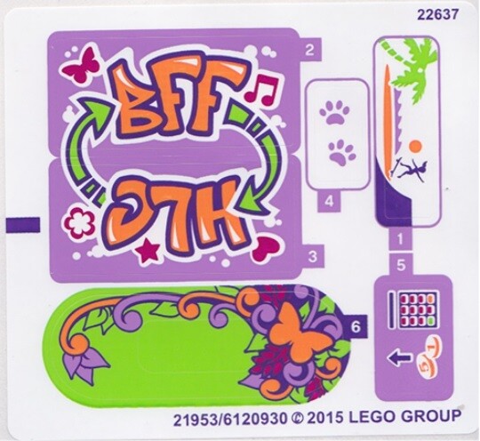 LEGO Friends Sticker Sheets ~ Authentic Lego Stickers ~ U Pick ~ NEW | eBay