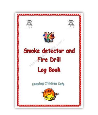 Smoke Detector and Fire Drill log book EYFS childminding childminder ...