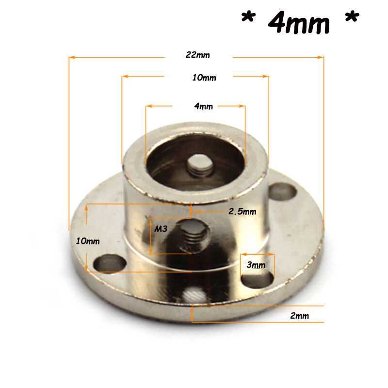 Flange Rigid Shaft Coupling Coupler Collar Clamp Bracket Motor Joint ...