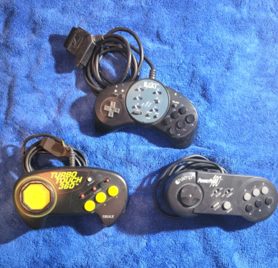 Sega Genesis Controller Lot (3) Turbo Touch 360 PowerPad Naki Turbo | eBay