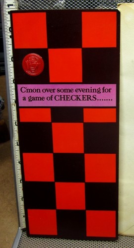 HI-BROWS suggestive card Checkers humor vtg 1970s hippy Bohemian “New ...