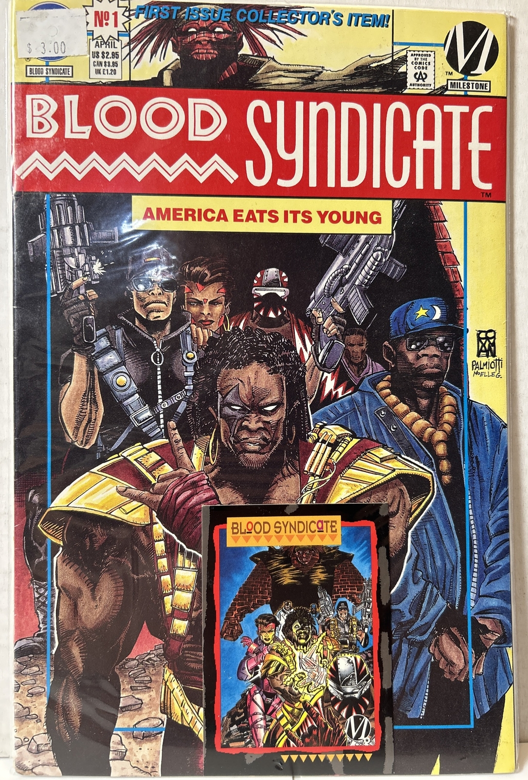 DC Milestone Comics Blood Syndicate America Eats Its Young #1 W/Card | eBay