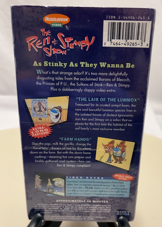 Nickelodeon Ren & Stimpy: As Stinky as They Wanna Be VHS Tape Sealed | eBay