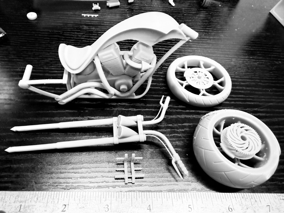 1/12 3d 12k Printed Custom Chopper Kit | eBay