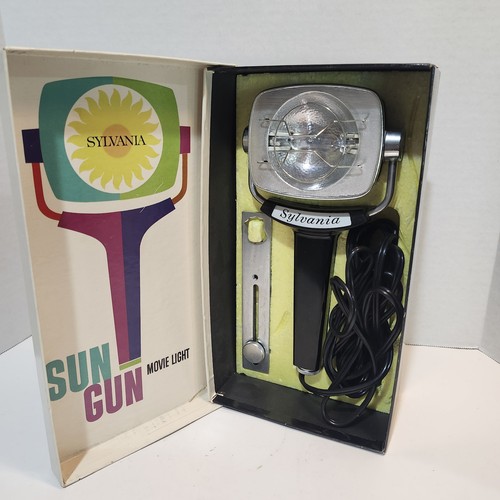 Vintage Sylvania Sun Gun Movie Light SG-50 Handheld Video Camera Lamp ...