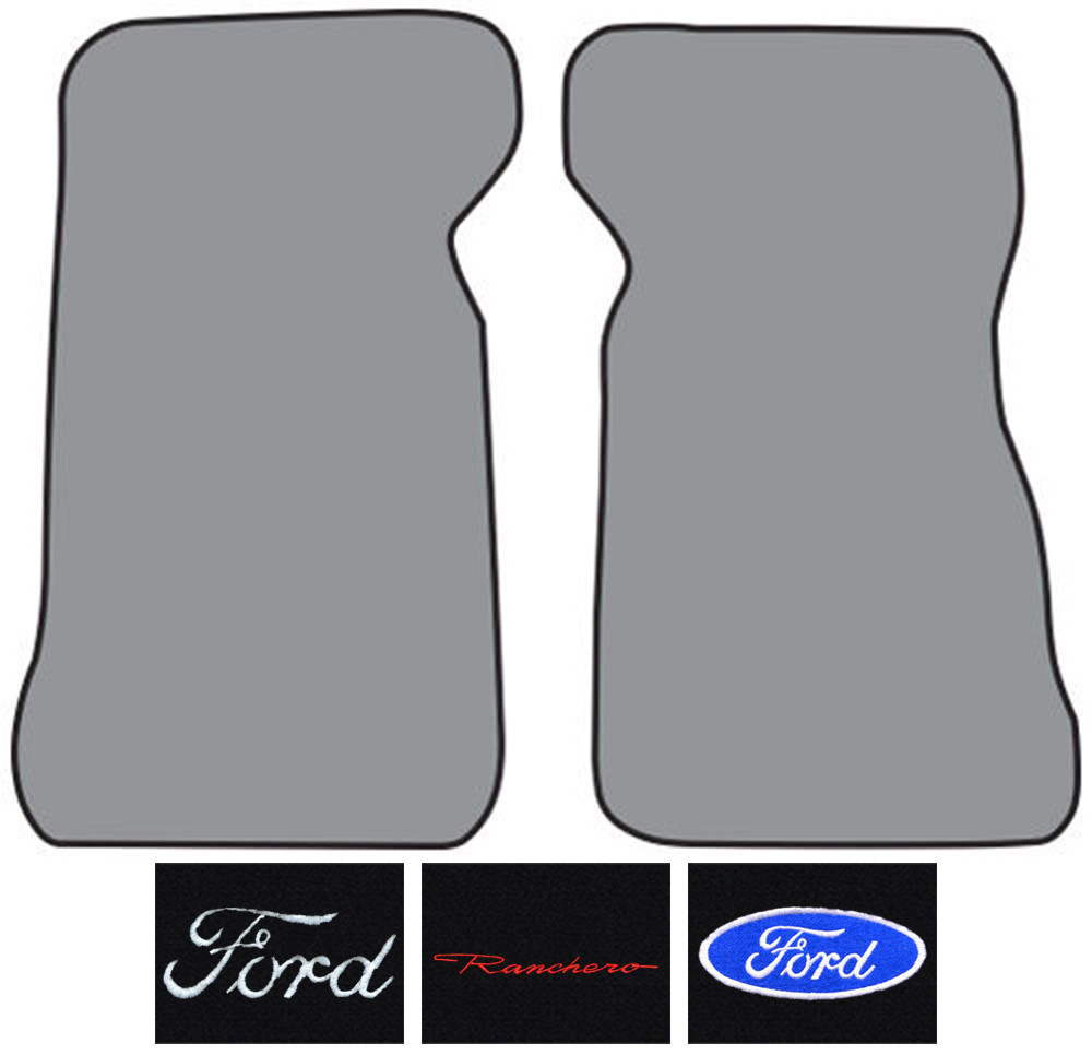 1972-1973 Ford Ranchero Loop Carpet Logo Floor Mat 2pc | eBay