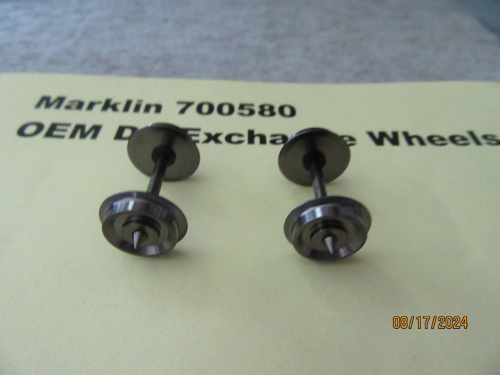 HO - Marklin 700580 Spare Or. Mfg. DC Exchange Wheels (Set of 2) L24 ...