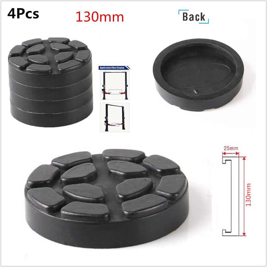 4 Pcs Black 130mm Diameter Car Off-Road Hoist Lift Accessories Rubber ...