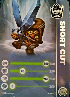 Short Cut - Skylanders Trap Team Stat Card | eBay