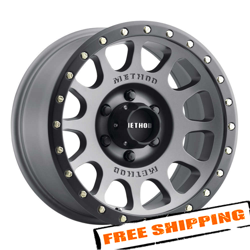 Method Wheels MR30578555800 Set of 4 17x8.5 0 5x5.5 MR305 Titanium Gray ...