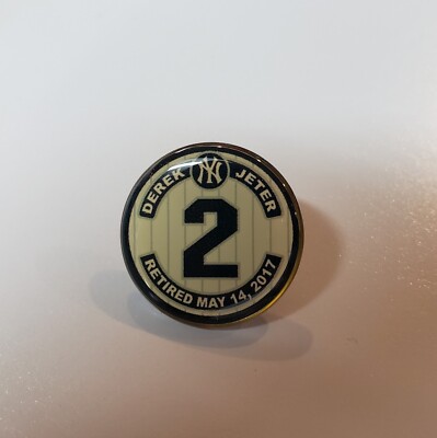 The New York Yankees #2 Derek Jeter Baseball Pin Retired May 14 2017 NY ...