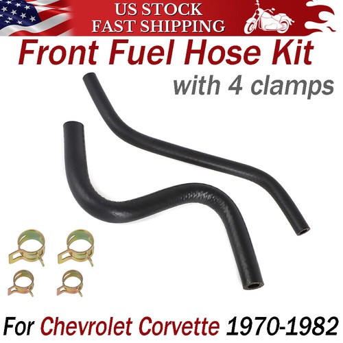 Fuel Hose Kit Vapor& Fuel Return Hoses w/ Clamps C3 For 1970-1982 Chevy ...