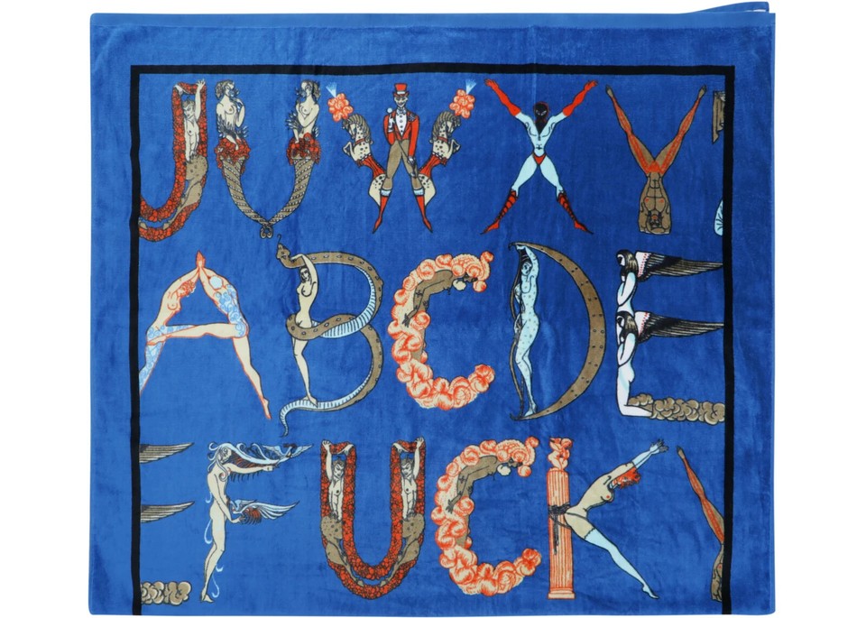 Supreme Alphabet Beach Towel - LT NAVY - SS18 - Brand New | eBay