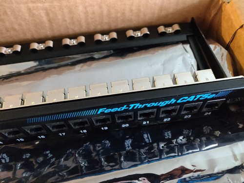 Black Box Cat6 24-Port Feed-Through Patch Panel JPM814A | eBay