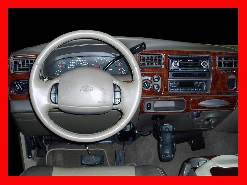 FOR FORD 2003-2004 F250 F350 Super Duty King Ranch WOOD DASH TRIM KIT ...