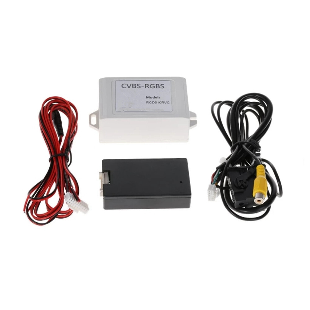 RearView Camera CVBS RGB Adapter w/AV-RGB Converter Adapter For VW ...