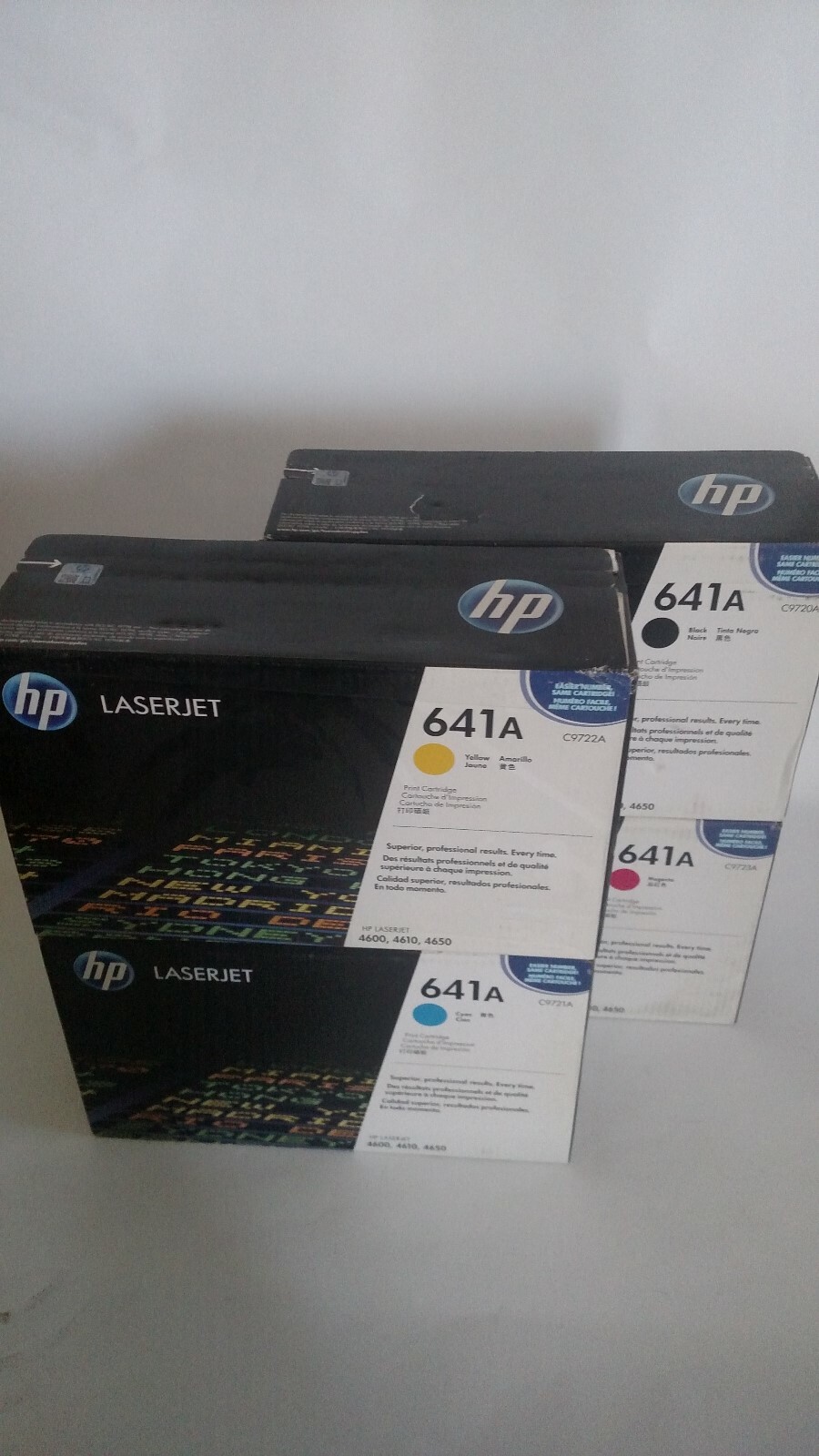 Set Of Genuine HP 641A C9720A C9721A C9722A C9723A CMYK Toner Cartridge ...
