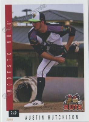 2019 Modesto Nuts Austin Hutchison RC Rookie Seattle Mariners | eBay