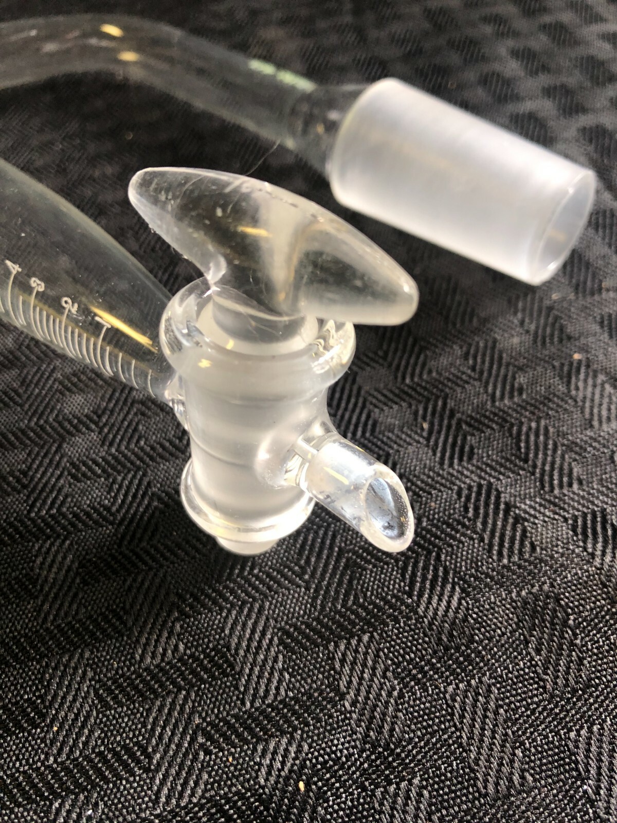 PYREX+Barrett+Trap+Distilling+Receiver+20ml+24%2F40+2mm+Glass+Stopcock+ ...