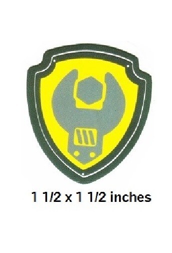 Rubble Badge Peel & Stick Decal Paw Patrol Pup Logo Wall Sticker Art ...