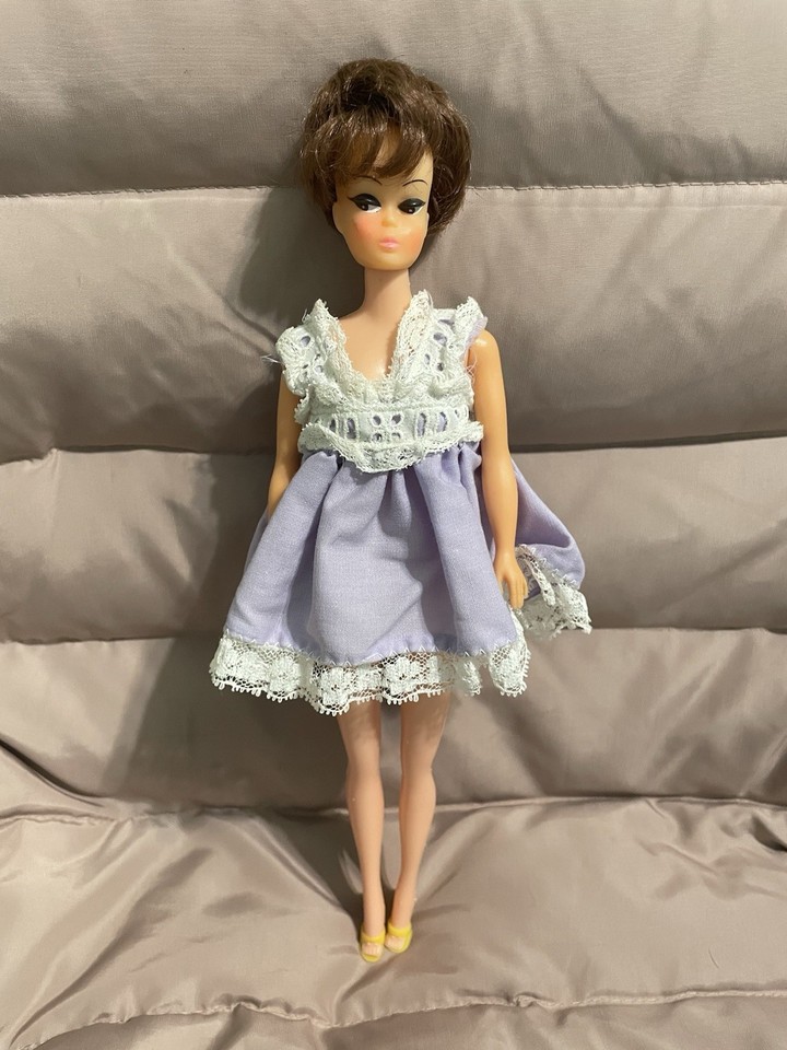 Barbie Bild Lili clone doll 1960s fashion doll w/vintage clothing lot ...