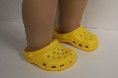 Dark Yellow Kroc Duc Sandal Clogs Doll Shoes For 18" American Girl ...