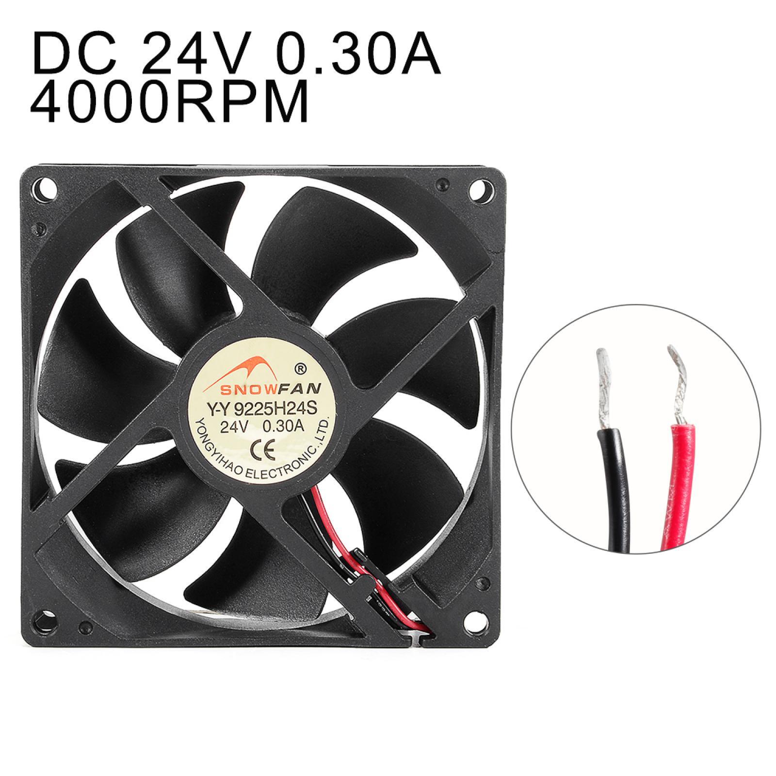 24V DC Cooling Fan Long Life HY Bearing Computer Case Fan 92mm x 92mm x ...
