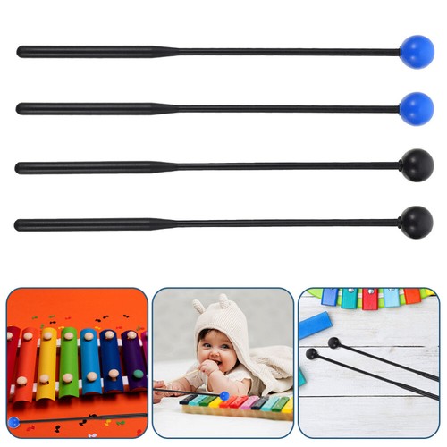 2 Pairs Rubber Drumsticks Child Percussion Mallet Marimba Mallets | eBay