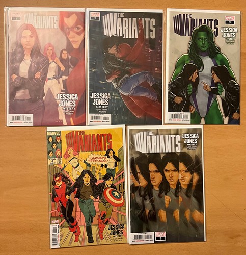 Marvel THE VARIANTS Jessica Jones 5 comic lot 1 2 3 4 5 COMPLETE SERIES ...