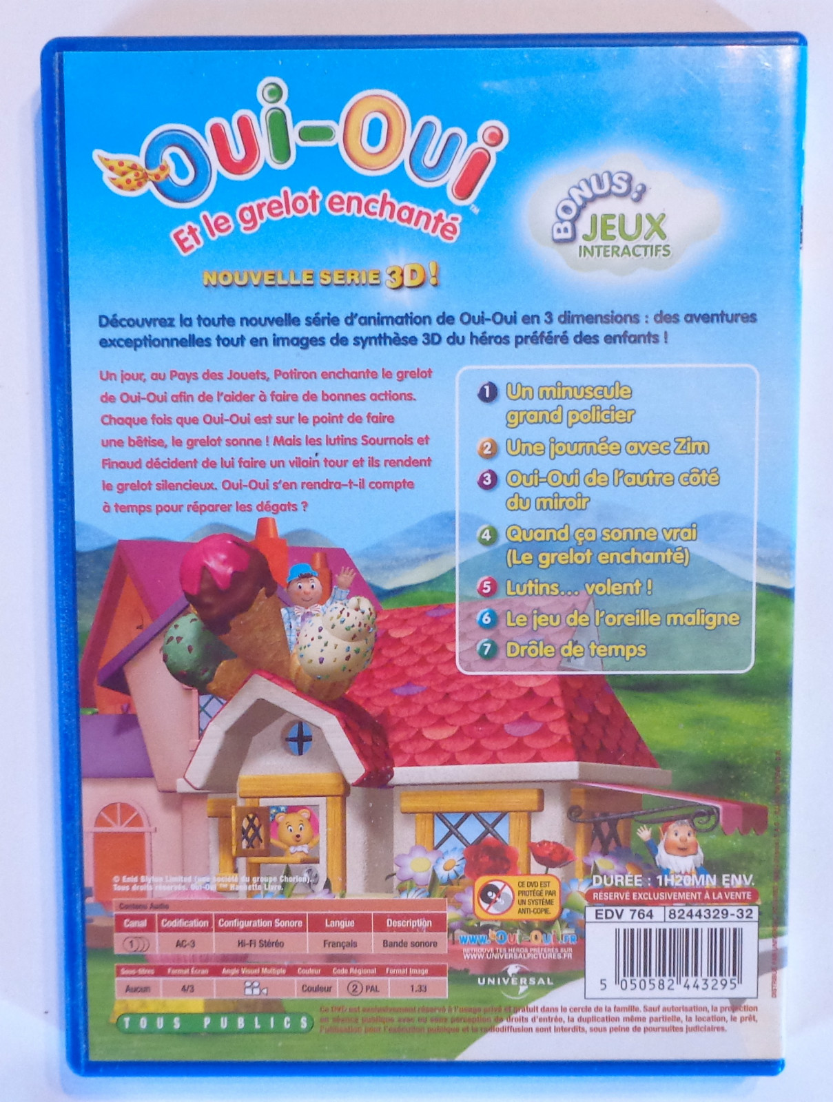 DVD DESSIN ANIME / OUI OUI ET LE GRELOT ENCHANTE - LA SERIE 3D ...