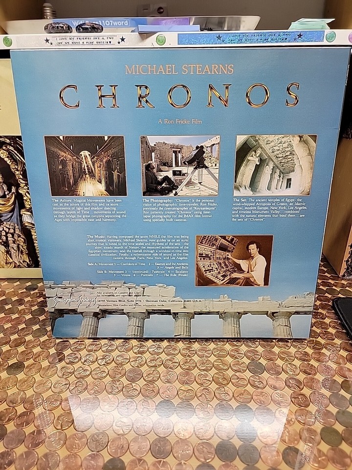 MICHAEL STEARNS: chronos (soundtrack) SONIC ATMOSPHERES 12" LP 33 RPM ...