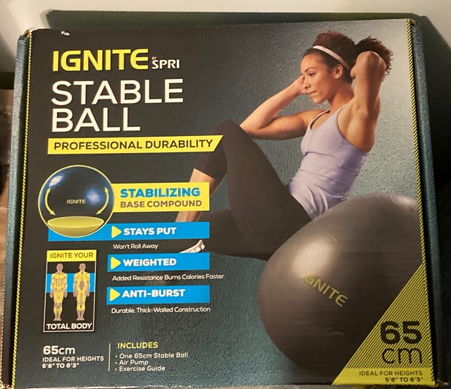 Ignite by SPRI Stable Ball Kit 65cm for sale online | eBay