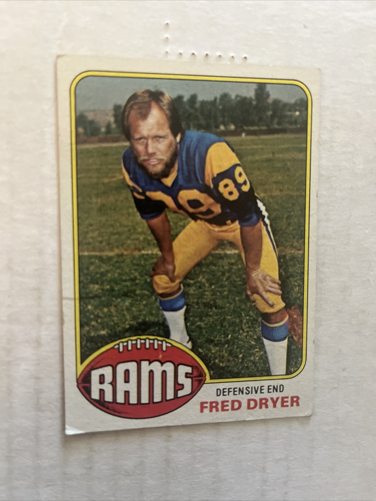 1976 Fred Dryer Los Angeles Rams Topps Football Card #252 | eBay