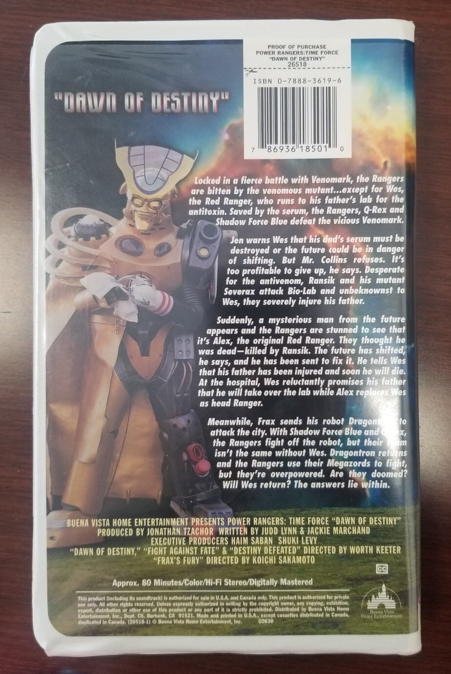 Power Rangers Time Force: Dawn of Destiny VHS 2002 VHS | eBay