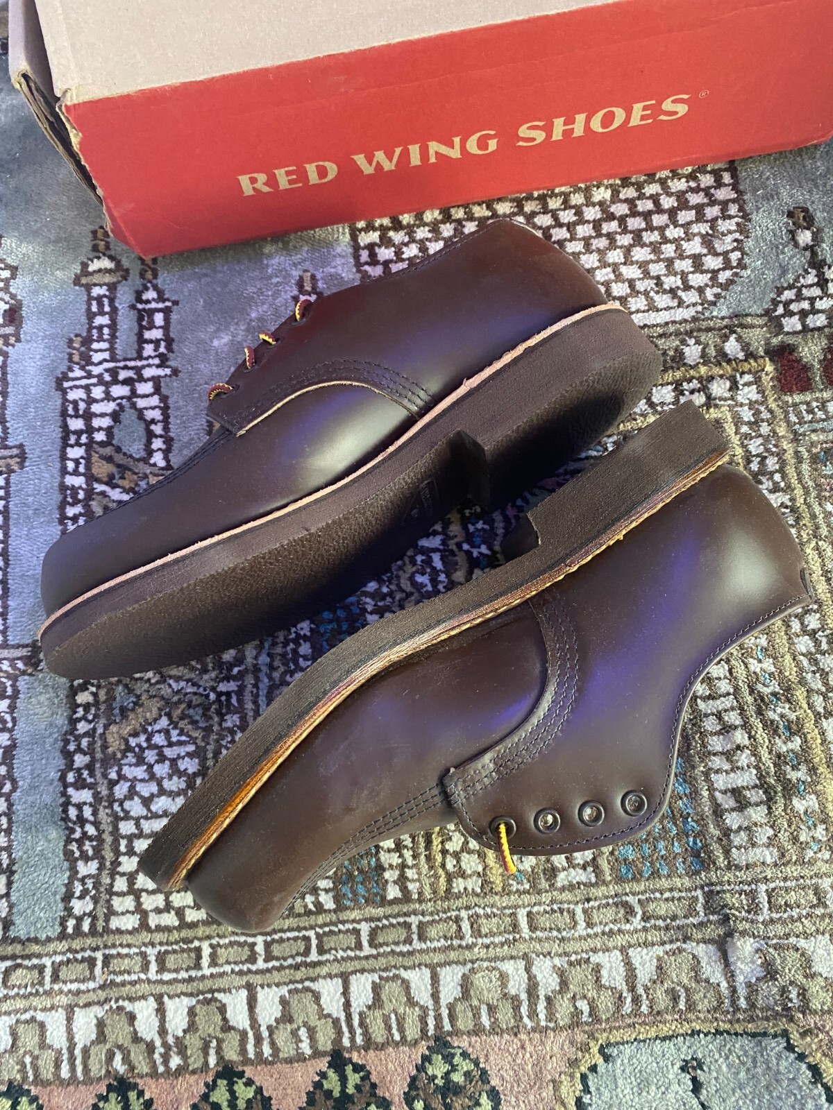 Red Wing 9202 Garageman Oxford Beckman Postman Foreman Super rare 6.5D ...