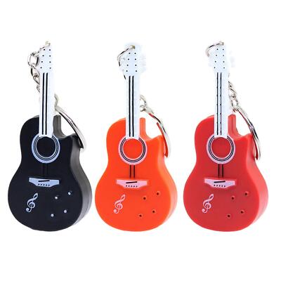 Tiny Guitar Keychain Keyring Little Guitar Keychain Decor Adorable with ...